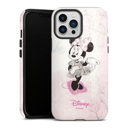 DeinDesign iPhone 13 Pro Max Handy Panzer Handyh&uuml;lle robuste Outdoor H&uuml;lle Schutzh&uuml;lle gl&auml;nzend Vintage Minnie Mouse Disney Tough Case