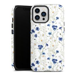 DeinDesign iPhone 13 Pro Max Handy Panzer Handyh&uuml;lle robuste Outdoor H&uuml;lle Schutzh&uuml;lle gl&auml;nzend Flowers Muster Flower Tough Case