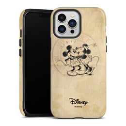 DeinDesign iPhone 13 Pro Max Handy Panzer Handyh&uuml;lle robuste Outdoor H&uuml;lle Schutzh&uuml;lle gl&auml;nzend Minnie Mouse Vintage Mickey Mouse Tough Case