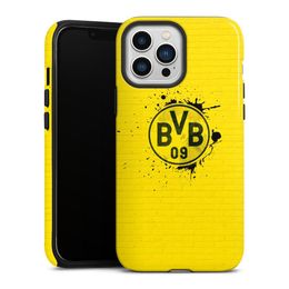DeinDesign iPhone 13 Pro Max Handy Panzer Handyh&uuml;lle robuste Outdoor H&uuml;lle Schutzh&uuml;lle gl&auml;nzend Official Licensed Product Bvb Borussia Dortmund Tough Case