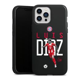 DeinDesign iPhone 13 Pro Max Handy Panzer Handyh&uuml;lle robuste Outdoor H&uuml;lle Schutzh&uuml;lle gl&auml;nzend Fc Bayern M&uuml;nchen Official Licensed Product Luis Diaz Tough Case