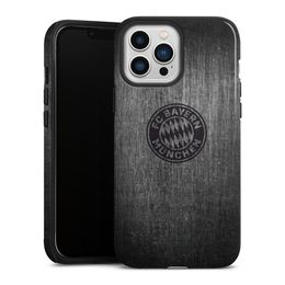 DeinDesign iPhone 13 Pro Max Handy Panzer Handyh&uuml;lle robuste Outdoor H&uuml;lle Schutzh&uuml;lle gl&auml;nzend Fcb Metallic Look Fc Bayern M&uuml;nchen Tough Case