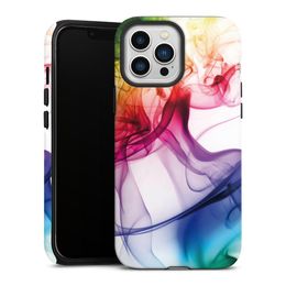 DeinDesign iPhone 13 Pro Max Handy Panzer Handyh&uuml;lle robuste Outdoor H&uuml;lle Schutzh&uuml;lle gl&auml;nzend Rainbow Colour Water Tough Case