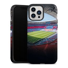 DeinDesign iPhone 13 Pro Max Handy Panzer Handyh&uuml;lle robuste Outdoor H&uuml;lle Schutzh&uuml;lle gl&auml;nzend Fcb Fc Bayern M&uuml;nchen Stadium Tough Case