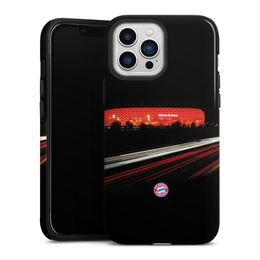 DeinDesign iPhone 13 Pro Max Handy Panzer Handyh&uuml;lle robuste Outdoor H&uuml;lle Schutzh&uuml;lle gl&auml;nzend Fcb Fc Bayern M&uuml;nchen Stadium Tough Case
