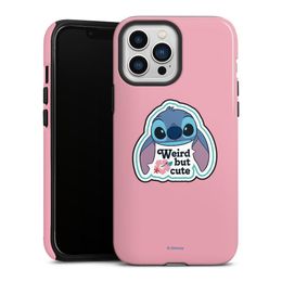 DeinDesign iPhone 13 Pro Max Handy Panzer Handyh&uuml;lle robuste Outdoor H&uuml;lle Schutzh&uuml;lle gl&auml;nzend Lilo & Stitch Disney Sayings Tough Case