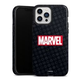 DeinDesign iPhone 13 Pro Max Handy Panzer Handyh&uuml;lle robuste Outdoor H&uuml;lle Schutzh&uuml;lle gl&auml;nzend Logo Marvel Comic Tough Case