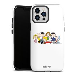 DeinDesign iPhone 13 Pro Max Handy Panzer Handyh&uuml;lle robuste Outdoor H&uuml;lle Schutzh&uuml;lle gl&auml;nzend Peanuts Kindheit Merchandise Tough Case