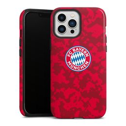 DeinDesign iPhone 13 Pro Max Handy Panzer Handyh&uuml;lle robuste Outdoor H&uuml;lle Schutzh&uuml;lle gl&auml;nzend Camouflage Fcb Fc Bayern M&uuml;nchen Tough Case
