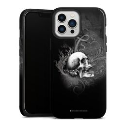 DeinDesign iPhone 13 Pro Max Handy Panzer Handyh&uuml;lle robuste Outdoor H&uuml;lle Schutzh&uuml;lle gl&auml;nzend Gothic Skull Skulls Tough Case