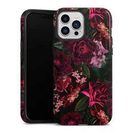 DeinDesign iPhone 13 Pro Max Handy Panzer Handyh&uuml;lle robuste Outdoor H&uuml;lle Schutzh&uuml;lle gl&auml;nzend Flowers Blossom Rose Tough Case