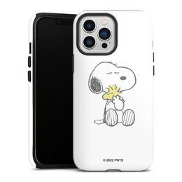 DeinDesign iPhone 13 Pro Max Handy Panzer Handyh&uuml;lle robuste Outdoor H&uuml;lle Schutzh&uuml;lle gl&auml;nzend Snoopy Love Peanuts Tough Case