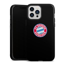 DeinDesign iPhone 13 Pro Max Handy Panzer Handyh&uuml;lle robuste Outdoor H&uuml;lle Schutzh&uuml;lle gl&auml;nzend Fc Bayern M&uuml;nchen Logo Official Licensed Product Tough Case