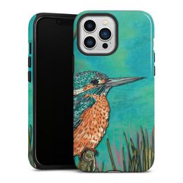 DeinDesign iPhone 13 Pro Max Handy Panzer Handyh&uuml;lle robuste Outdoor H&uuml;lle Schutzh&uuml;lle gl&auml;nzend Painting Bird Animals Tough Case