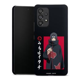 DeinDesign Galaxy A53 5G Handy Premium Case Smartphone Handyh&uuml;lle Schutzh&uuml;lle matt Itachi Uchiha Official Licensed Product Naruto Shippuden Premium Case