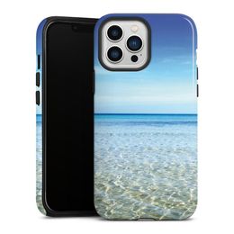 DeinDesign iPhone 13 Pro Max Handy Panzer Handyh&uuml;lle robuste Outdoor H&uuml;lle Schutzh&uuml;lle gl&auml;nzend Urlaub Sky Ocean Tough Case