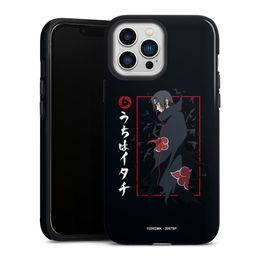 DeinDesign iPhone 13 Pro Max Handy Panzer Handyh&uuml;lle robuste Outdoor H&uuml;lle Schutzh&uuml;lle gl&auml;nzend Official Licensed Product Naruto Shippuden Itachi Uchiha Tough 