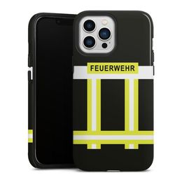 DeinDesign iPhone 13 Pro Max Handy Panzer Handyh&uuml;lle robuste Outdoor H&uuml;lle Schutzh&uuml;lle gl&auml;nzend Fire Fighters Job Fire Fighter Tough Case