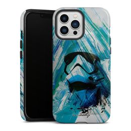 DeinDesign iPhone 13 Pro Max Handy Panzer Handyh&uuml;lle robuste Outdoor H&uuml;lle Schutzh&uuml;lle gl&auml;nzend Colourful Stormtrooper Star Wars Tough Case