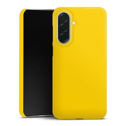 DeinDesign Galaxy A36 5G Handy Premium Case Smartphone Handyh&uuml;lle Schutzh&uuml;lle gl&auml;nzend Yellow Unicoloured Colour Premium Case