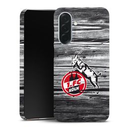 DeinDesign Galaxy A36 5G Handy Premium Case Smartphone Handyh&uuml;lle Schutzh&uuml;lle matt 1. Fc K&ouml;ln Wooden Look Official Licensed Product Premium Case