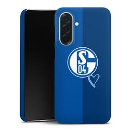 DeinDesign Galaxy A36 5G Handy Premium Case Smartphone Handyh&uuml;lle Schutzh&uuml;lle matt Heart Schalke 04 Fc Schalke 04 Premium Case