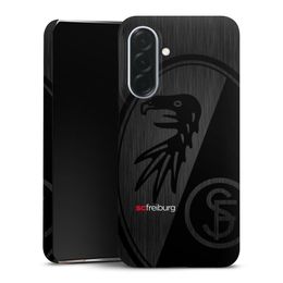 DeinDesign Galaxy A36 5G Handy Premium Case Smartphone Handyh&uuml;lle Schutzh&uuml;lle matt Sc Freiburg Metallic Look Official Licensed Product Premium Case