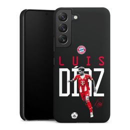 DeinDesign Galaxy S22 Handy Premium Case Smartphone Handyh&uuml;lle Schutzh&uuml;lle matt Fc Bayern M&uuml;nchen Official Licensed Product Luis Diaz Premium Case