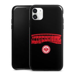 DeinDesign iPhone 11 Handy Silikon H&uuml;lle Case schwarz Handyh&uuml;lle Official Licensed Product Eintracht Frankfurt Stadium