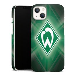 DeinDesign iPhone 13 Handy Premium Case Smartphone Handyh&uuml;lle Schutzh&uuml;lle matt Sv Werder Bremen Coat Of Arms Official Licensed Product Premium Case