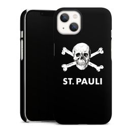 DeinDesign iPhone 13 Handy Premium Case Smartphone Handyh&uuml;lle Schutzh&uuml;lle matt Totenkopf Fc St. Pauli Official Licensed Product Premium Case