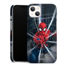 DeinDesign iPhone 13 Handy Premium Case Smartphone Handyh&uuml;lle Schutzh&uuml;lle matt Kinofilm Marvel Spiderman Premium Case