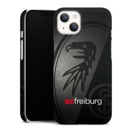 DeinDesign iPhone 13 Handy Premium Case Smartphone Handyh&uuml;lle Schutzh&uuml;lle matt Official Licensed Product Sc Freiburg Metallic Look Premium Case