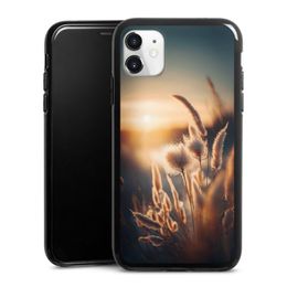 DeinDesign iPhone 11 Handy Silikon H&uuml;lle Case schwarz Handyh&uuml;lle Sun Nature Pampasgras