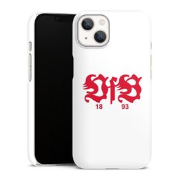 DeinDesign iPhone 13 Handy Premium Case Smartphone Handyh&uuml;lle Schutzh&uuml;lle matt Official Licensed Product Lettering Vfb Stuttgart Premium Case