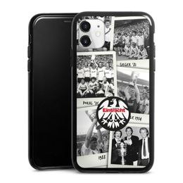 DeinDesign iPhone 11 Handy Silikon H&uuml;lle Case schwarz Handyh&uuml;lle Official Licensed Product Retro Eintracht Frankfurt