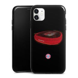 DeinDesign iPhone 11 Handy Silikon H&uuml;lle Case schwarz Handyh&uuml;lle Fcb Fc Bayern M&uuml;nchen Official Licensed Product Stadium