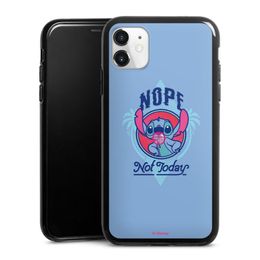 DeinDesign iPhone 11 Handy Silikon H&uuml;lle Case schwarz Handyh&uuml;lle Sayings Lilo & Stitch Disney