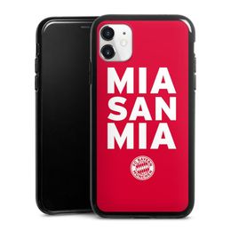 DeinDesign iPhone 11 Handy Silikon H&uuml;lle Case schwarz Handyh&uuml;lle Fc Bayern M&uuml;nchen Mia San Mia Fcb