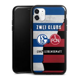 DeinDesign iPhone 11 Handy Silikon H&uuml;lle Case schwarz Handyh&uuml;lle 1. Fc N&uuml;rnberg Friendship Fc Schalke 04