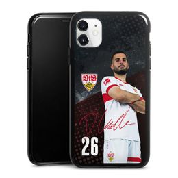 DeinDesign iPhone 11 Handy Silikon H&uuml;lle Case schwarz Handyh&uuml;lle Vfb Stuttgart Official Licensed Product Deniz Undav