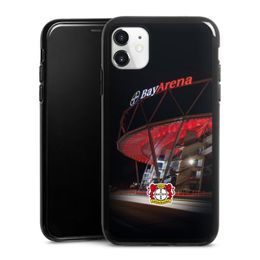 DeinDesign iPhone 11 Handy Silikon H&uuml;lle Case schwarz Handyh&uuml;lle Official Licensed Product Bayer 04 Leverkusen Stadium