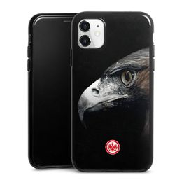 DeinDesign iPhone 11 Handy Silikon H&uuml;lle Case schwarz Handyh&uuml;lle European Cup Eintracht Frankfurt Official Licensed Product