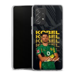 DeinDesign Galaxy A52s 5G Handy Silikon H&uuml;lle Case transparent Handyh&uuml;lle Bvb Gregor Kobel Borussia Dortmund Silikon Case