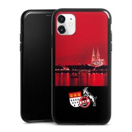 DeinDesign iPhone 11 Handy Silikon H&uuml;lle Case schwarz Handyh&uuml;lle 1. Fc K&ouml;ln Official Licensed Product Skyline