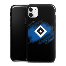 DeinDesign iPhone 11 Handy Silikon H&uuml;lle Case schwarz Handyh&uuml;lle Official Licensed Product Hsv Hamburger Sv