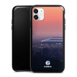 DeinDesign iPhone 11 Handy Silikon H&uuml;lle Case schwarz Handyh&uuml;lle Official Licensed Product Fc Schalke 04 Stadium