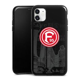 DeinDesign iPhone 11 Handy Silikon H&uuml;lle Case schwarz Handyh&uuml;lle Logo Official Licensed Product Fortuna D&uuml;sseldorf