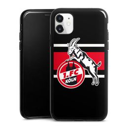 DeinDesign iPhone 11 Handy Silikon H&uuml;lle Case schwarz Handyh&uuml;lle 1. Fc K&ouml;ln Official Licensed Product Logo
