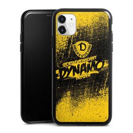 DeinDesign iPhone 11 Handy Silikon H&uuml;lle Case schwarz Handyh&uuml;lle Logo Sg Dynamo Dresden Official Licensed Product
